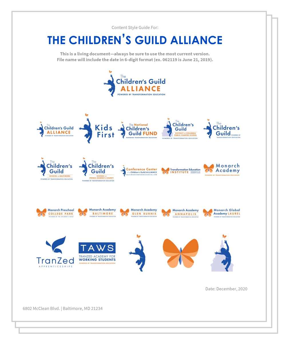 Branding - The Children's Guild